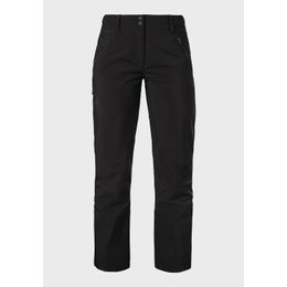 Sch&ouml;ffel SCH&Ouml;FFEL Damen Outdoorhose "Softshell Pt Style Milagle WMS", schwarz, Gr. 46, Oberstoff: Aussenseite: 92% Polyester, 8% Elasthan, Innenseite: 100%