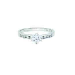 Adelia&acute;s ADELIA ́S Damen Solit&auml;rring "Solit&auml;rring 333 Wei&szlig;gold ( 8K ) mit Zirkonia", 56, Gold, silber, Gold, Fingerringe, Goldring Diamant