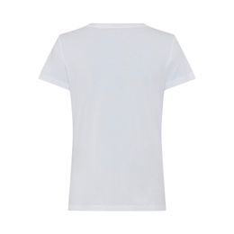BOSS Orange Damen T-Shirt "Elove Premium Damenmode", wei&szlig;, Gr. L, bestickt, unifarben, Single Jersey, Obermaterial: 100% Baumwolle, Shirts, mit