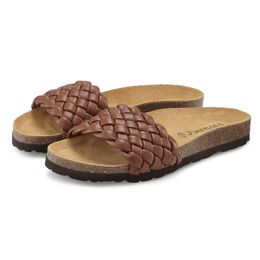 Vivance Damen Pantolette "Mule, Sandale, offener Schuh, Sommerschuh", Gr. 40, braun, Obermaterial: 65% Lederimitat, 35% Polyester. Decksohle: 100%