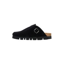 Divine Factory Leder-Pantoletten &bdquo;Eden&ldquo; Schwarz | Gr.: 40