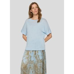 Rabe Damen Strickpullover "Pullover", blau, Gr. 36, unifarben, 100% Leinen, Pullover