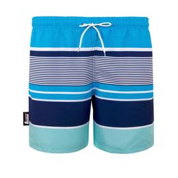LUVANNI Boardshorts Style 593 Streifen in Blau | Gr.: 3XL