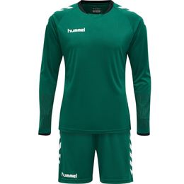 Hummel Trainingsanzug Herren Gr&ouml;&szlig;e L dunkelgr&uuml;n / wei&szlig;