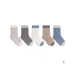 MUNADUNA 5er-Pack Kindersocken mit Doppelbund in Blau | Gr.: 19-22
