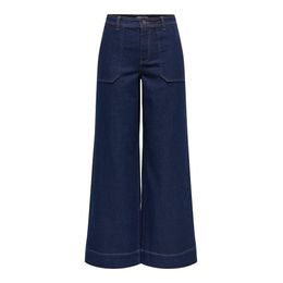 Jacqueline de Yong JDY Jeans mit weitem Bein in Dark Blue Denim | Gr.: XXL / L32