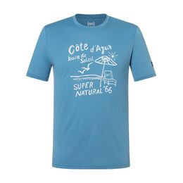 super.natural M COTE D'AZUR TEE in blau | Gr.: S