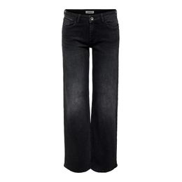 Only Jeans mit weitem Bein in Washed Black | Gr.: W26/L30