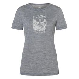 super.natural W SUMMER BREAK TEE in grau | Gr.: XS