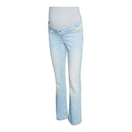 V&eacute;ro Moda Vero Moda Umstandsjeans mit Schlag in Light Blue Denim | Gr.: W33/L32