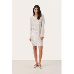 PART TWO Jerseykleid DarleenPW Gerade Passform in Silver | Gr.: L
