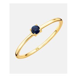 Diamant L'&eacute;ternel Ring aus 375 Gelbgold mit Saphir | Gr.: 54