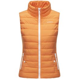 Marikoo Weste 'Reimii' Damen Gr&ouml;&szlig;e XL hellorange / wei&szlig;