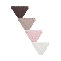 next Slip Damen Gr&ouml;&szlig;e XL sand / schoko / brokat / ros&eacute;