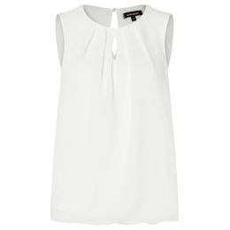 More & More More & More feminines Chiffon-Blusentop in offwhite | Gr.: 40