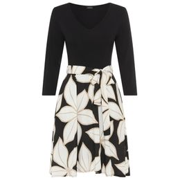 Laura Scott Jerseykleid in schwarz-gebl&uuml;mt | Gr.: 42