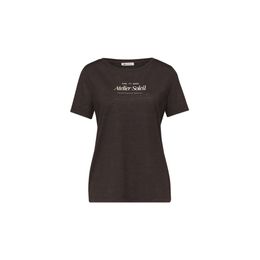 Street One T-Shirt in espresso brown | Gr.: 38