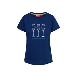 Derbe T-Shirt Die Kl&uuml;gere in Blau | Gr.: S