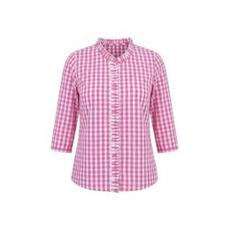 Ulla Popken Trachtenbluse in sommerbeere | Gr.: 46-48