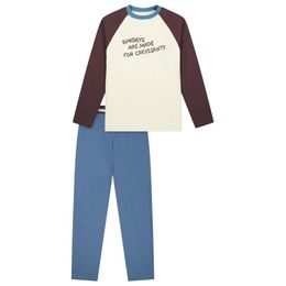 Schiesser Schlafanzug Comfort Cotton in Marshmallow | Gr.: 140