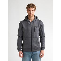 PETROL INDUSTRIES Melierter Hoodie mit Rei&szlig;verschluss oakwood in Schwarz | Gr.: XL