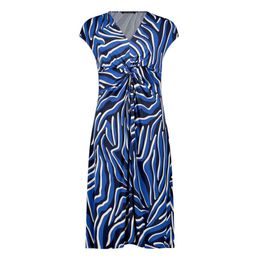 Betty Barclay Jerseykleid mit Raffung in Blau/Blau | Gr.: 36