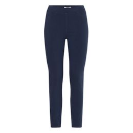 oxmo Damen Leggings "Leggings OXKeily", blau, Gr. M, Obermaterial: 75% Viskose CV. 21% Nylon NY. 4% Elasthan EL., Hosen