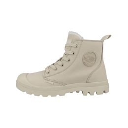 Palladium Schn&uuml;rboots Pampa Hi Zip Wool in beige | Gr.: 41