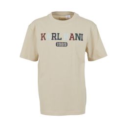 Karl Kani M&auml;dchen T-Shirt "Karl Kani KK College T-Shirt Junior", beige, Gr. 110, unifarben, 100% Baumwolle, Shirts