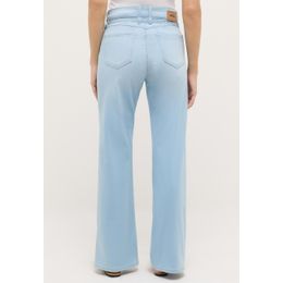 Angels Damen 5-Pocket-Jeans "Liz City"bleached blau used, Gr. 42, Denim/Jeans, Obermaterial: 89% Baumwolle, 8% Polyester, 3% Elasthan, Jeans, mit