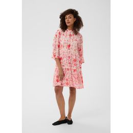 PART TWO Kleid NibiPW Gerade Passform in Poppy Red Bird Print | Gr.: 40