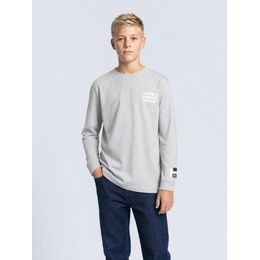 PETROL INDUSTRIES Langarmshirt mit Print Ironlake in Schwarz | Gr.: 152