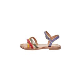 Les Trop&eacute;ziennes par M Belarbi Flache Ledersandalen im Tropezienne-Stil &bdquo;Belix&ldquo; von M Belarbi Multi | Gr.: 28