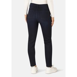 STOOKER WOMEN Damen 5-Pocket-Jeans "Zermatt Thermo Straight Fit Jeans"schwarz indigo, Gr. 42, Denim/Jeans, 63% Baumwolle, 34% Polyester, 3% Elasthan,