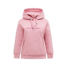 Damen Kapuzensweatshirt "W Original Hood"rosa, Gr. XS, Peak Performance, unifarben, 80% Baumwolle, 20% Polyester, Sweatshirts, mit Kapuze