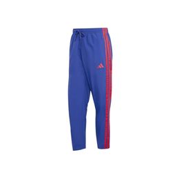Adidas Trainingshose im 3 Streifen Design in Kurzgr&ouml;&szlig;e in Blau | Gr.: XL