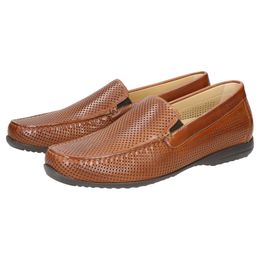 Sioux Herren Slipper "Giumelo-708-H", Gr. 50,5, braun, Obermaterial: 100% Kalbsleder CAL. 100% Gummi rubber., Schuhe