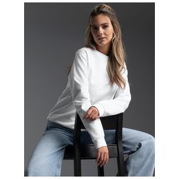 TRIGEMA Damen Sweatshirt "TRIGEMA Sweatshirt", wei&szlig;, Basic, Gr. XXL, Sweatware, 70% Baumwolle, 30% Polyester, Sweatshirts