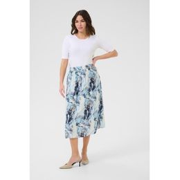 Kaffe Rock KAjasmin Regular fit in Blue Organic Print | Gr.: 42