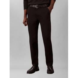 Herren Chinohose "TAPERED COMFORT COTTON CHINO", schwarz, Gr. 33, Calvin Klein Jeans, unifarben, Web, Obermaterial: 97% Baumwolle, 3% Elasthan,