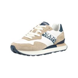 Napapijri Herren Sneaker "Napapijri Sneaker Lederimitat/Textil", Gr. 44, beige, Lederimitat, Textil, Schuhe