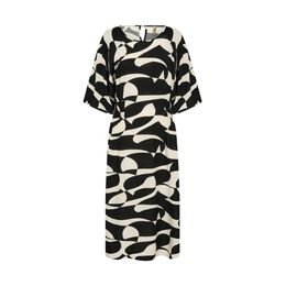 soyaconcept Damen Jerseykleid "Soya Concept Dress SC-CHANISE", schwarz-wei&szlig;, Gr. M, Obermaterial: 100% Viskose, Kleider