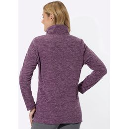 Classic Basics Damen Fleecejacke, lila, Gr. 56, meliert, 100% Polyester, Jacken