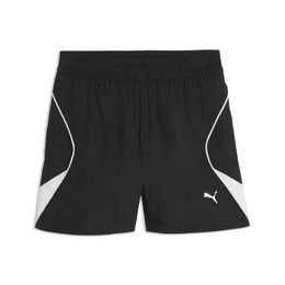 Puma Damen Shorts "Puma Sport Gewebte 5" Shorts Damen", schwarz-wei&szlig;, Gr. XS, unifarben, Obermaterial: 100% Nylon. Futter: 100% Polyester. Einsatz: