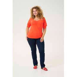 Kaffe curve T-Shirt kurzarm KCsissy Tight fit in Grenadine | Gr.: L