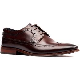 Base London Havisham Lederschuhe f&uuml;r Herren in braun, Derby-Stil