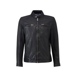RICANO Herren Bikerjacke "Lederjacke Cedrik", schwarz, Gr. XXXL, Obermaterial: 100% Lammnappaleder LANA. Futter: 100% Baumwolle CO., Jacken,