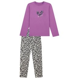 Schiesser Schlafanzug Comfort Cotton in Beere | Gr.: 152