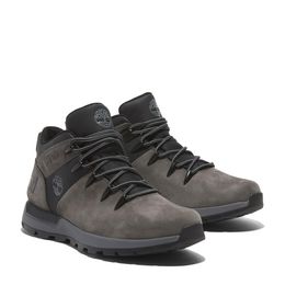 Timberland Herren Schn&uuml;rboots "SPRINT TREKKER MID LACE UP WATERPROOF SNEAKER", Gr. 46, grau, Leder, Synthetik, Schuhe, Winterstiefel, Schn&uuml;rstiefel,