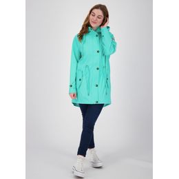 ANKERGLUT Damen Regenjacke "Friesennerz ankerglutliebe WOMEN", blau, Gr. 34, Web, Obermaterial: 100% Polyurethan. Futter: 100% Polyester, Jacken,